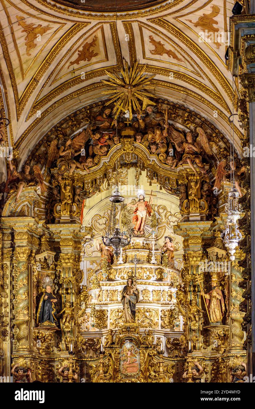 Old altar of a historic baroque church Stock Photo - Alamy
