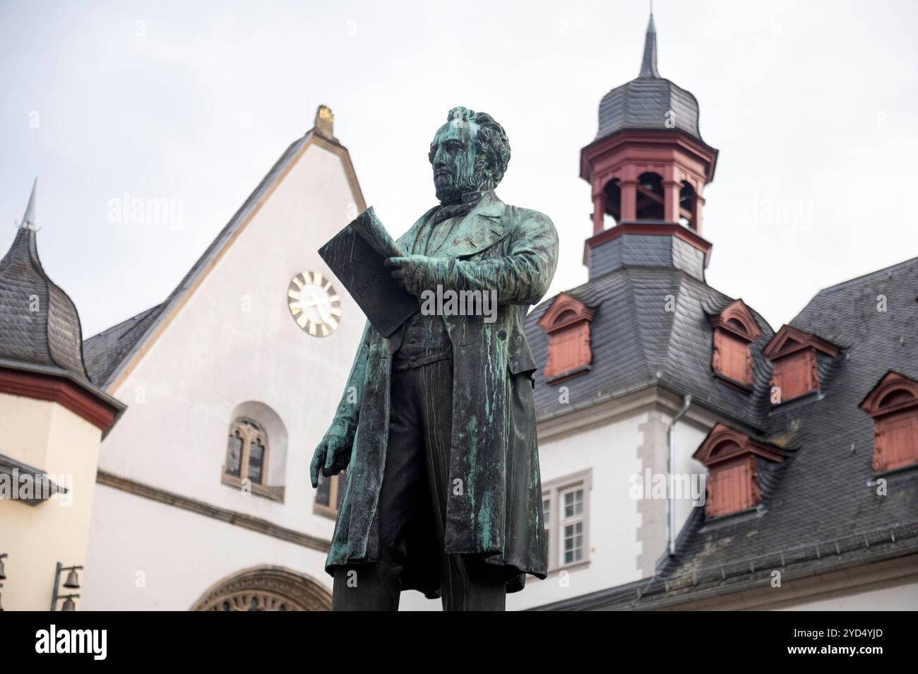 Koblenz Germany 6th October 2024. Johannes-Müller-Denkmal Johannes ...