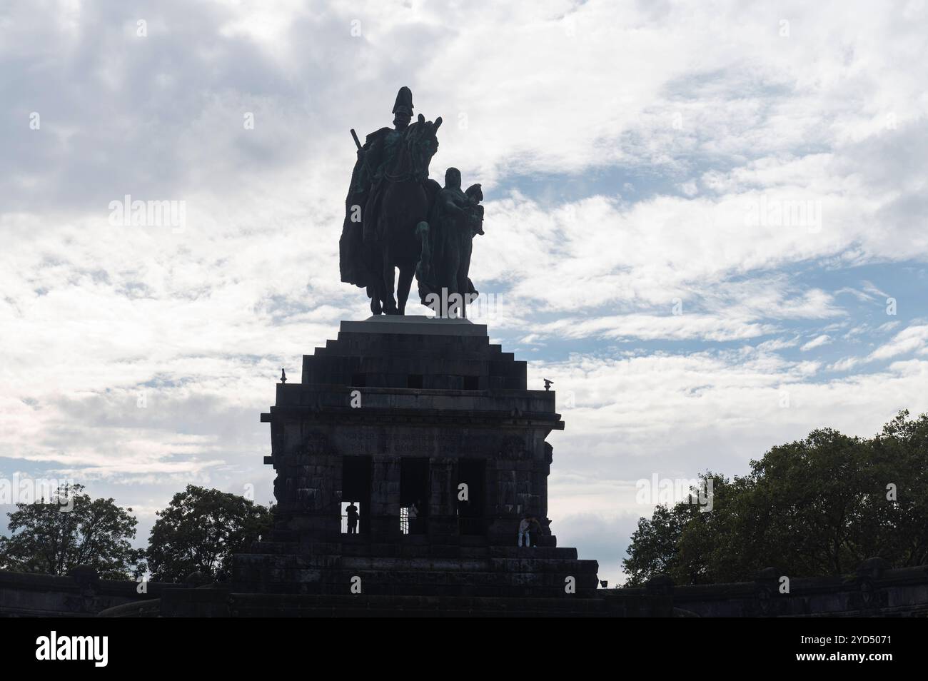 Koblenz Germany 6th October 2024. The Deutches Eck, the confluence of ...