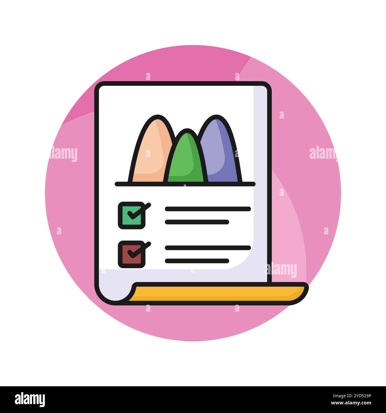 Check this amazing icon of data analytics in trendy style, premium ...