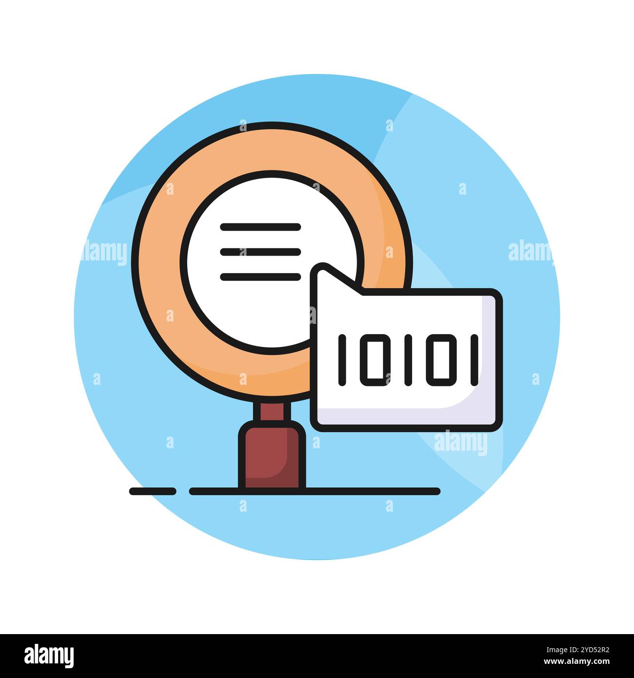 Creative icon of binary search in modern style, ready to use vector ...