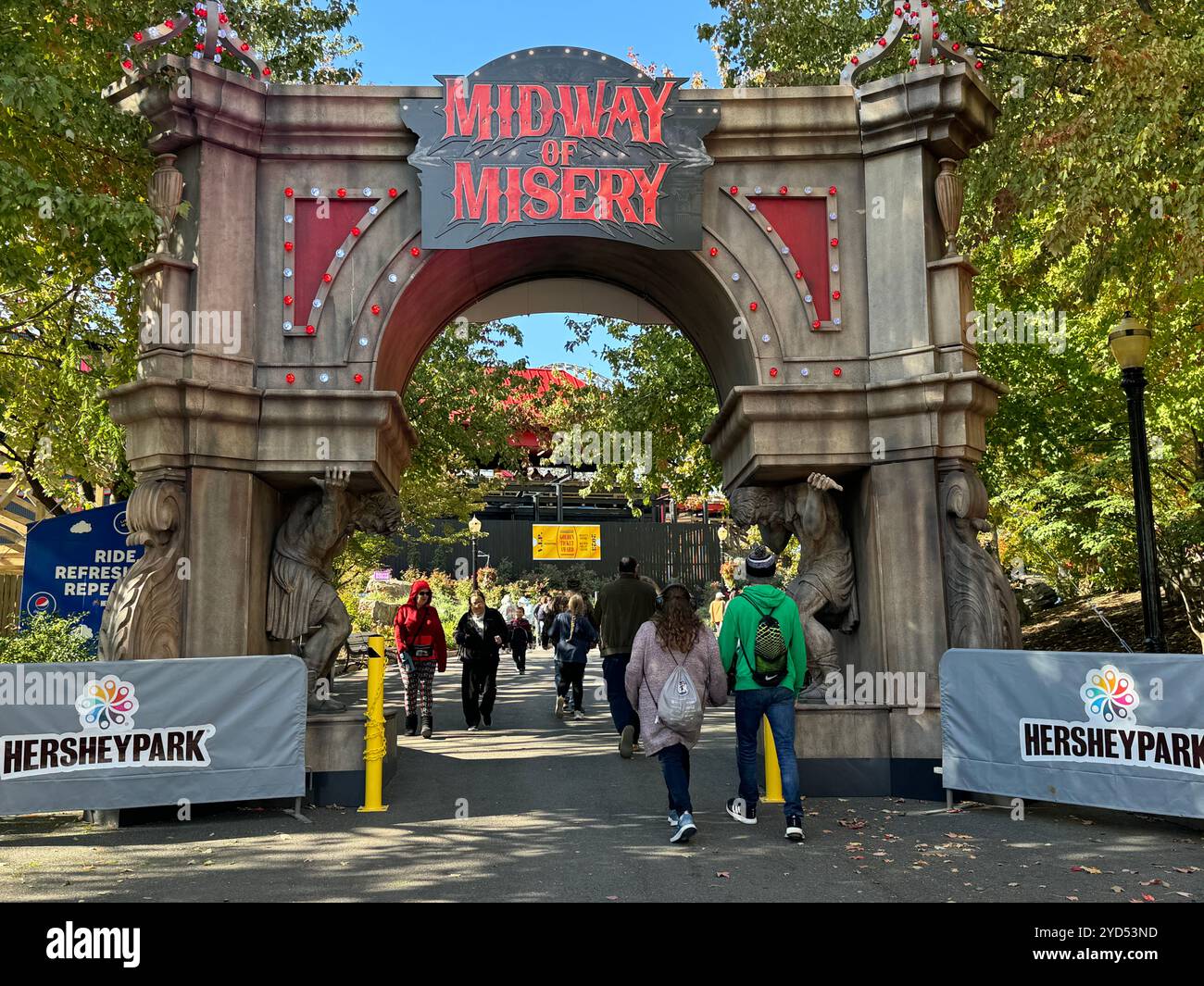 Hershey Park at Hersheys Chocolate World in Hershey, Pennsylvania Stock ...