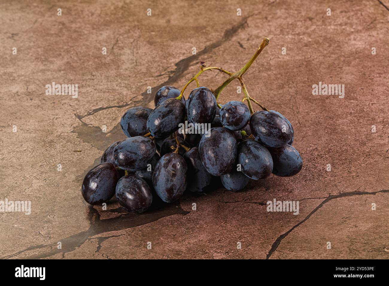 Blue juicy sweet ripe Grape bunch fruit Stock Photo - Alamy