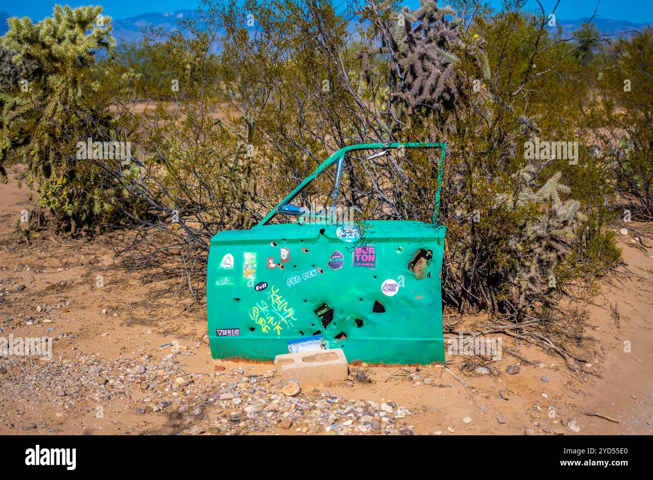 A description board for the trail in Tucson, Arizona Stock Photo - Alamy