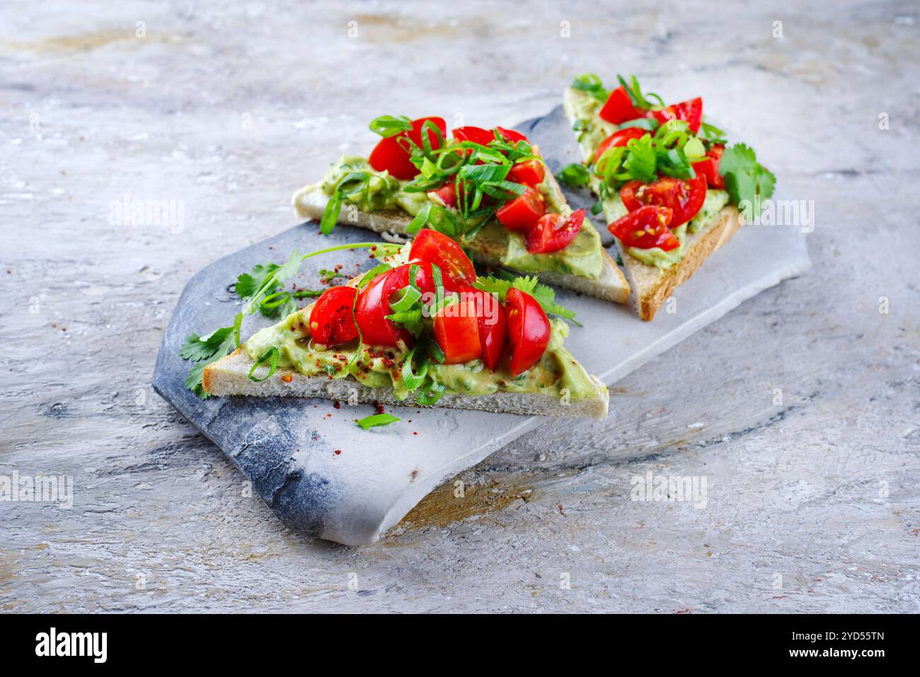 Traditional toast triangle sandwich with tomato Stock Photo - Alamy