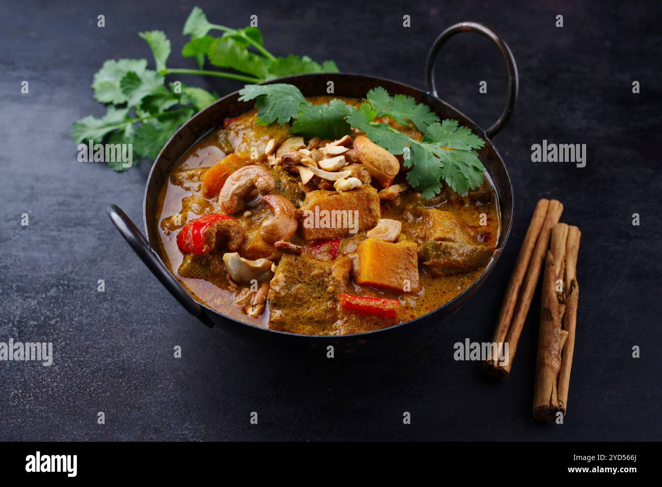 Traditional Indian vegetarian curry stew with sweet potatoes Stock ...