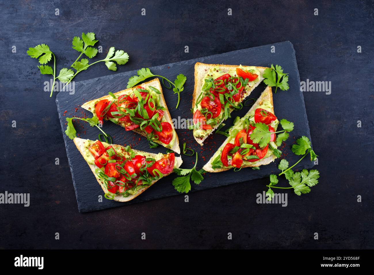 Traditional toast triangle sandwich with tomato Stock Photo - Alamy
