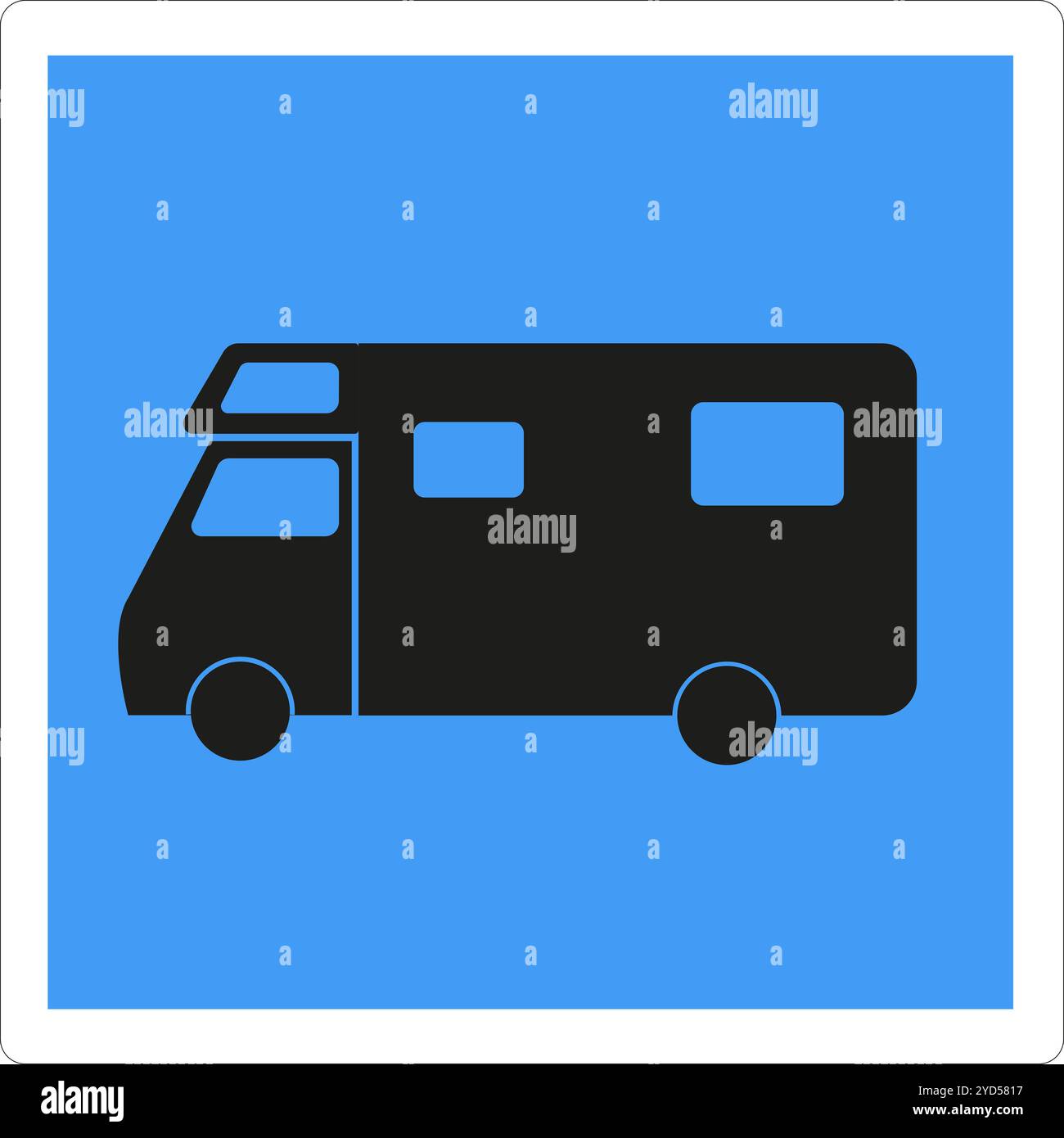 Blue transport sign square hi-res stock photography and images - Alamy