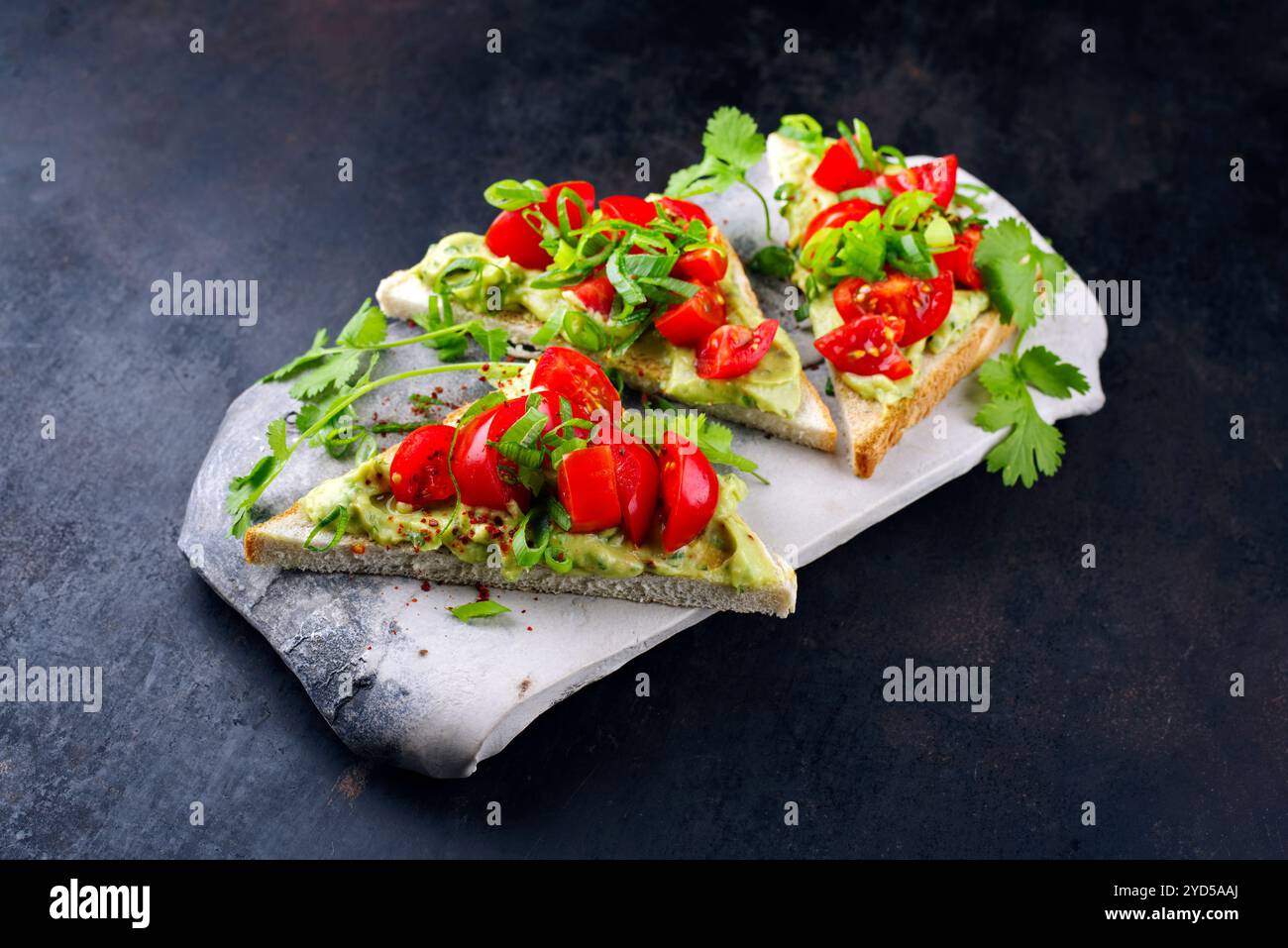 Traditional toast triangle sandwich with tomato Stock Photo - Alamy