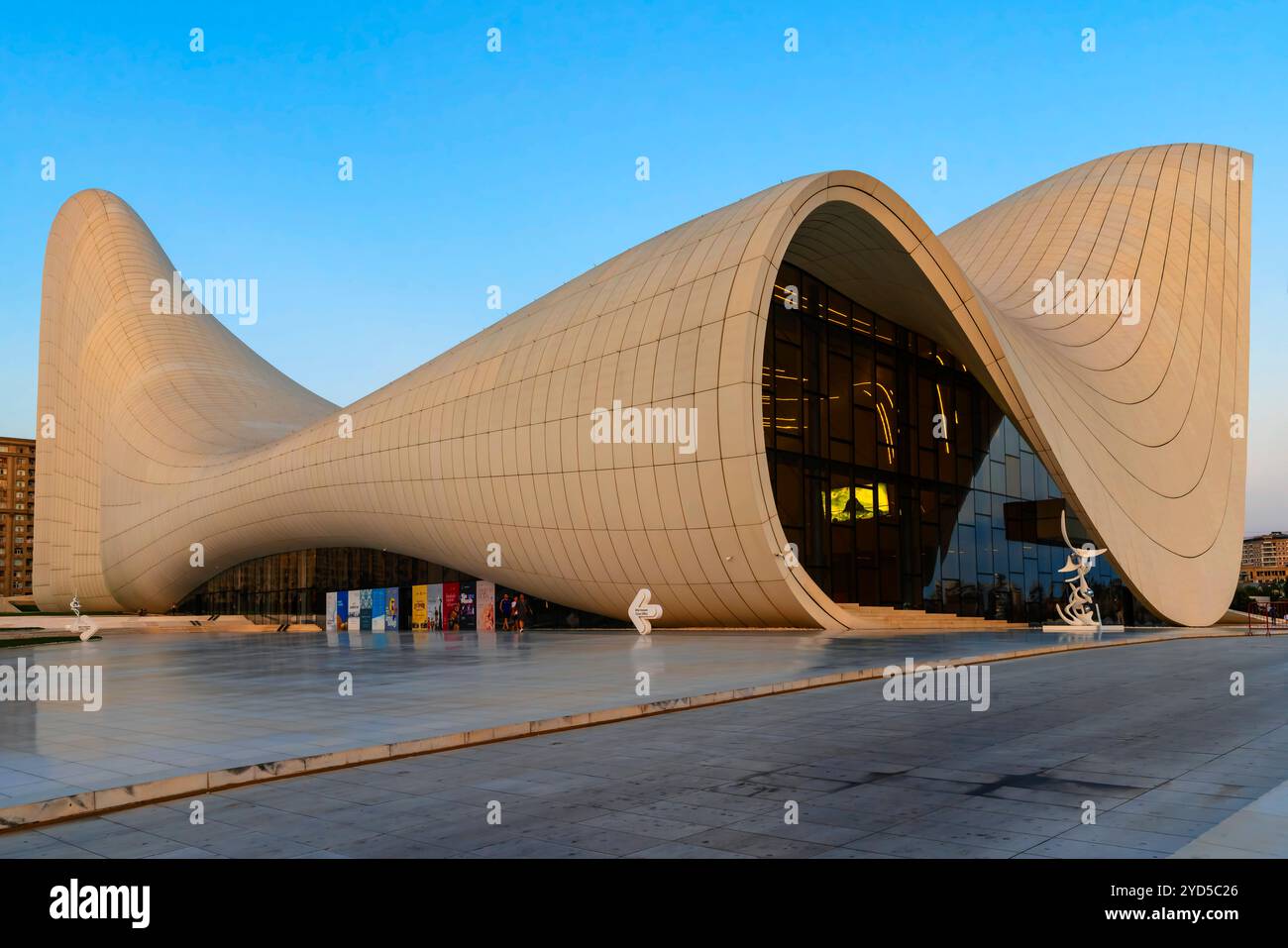 The Heydar Aliyev Center building complex in Baku, Azerbaijan. It was ...