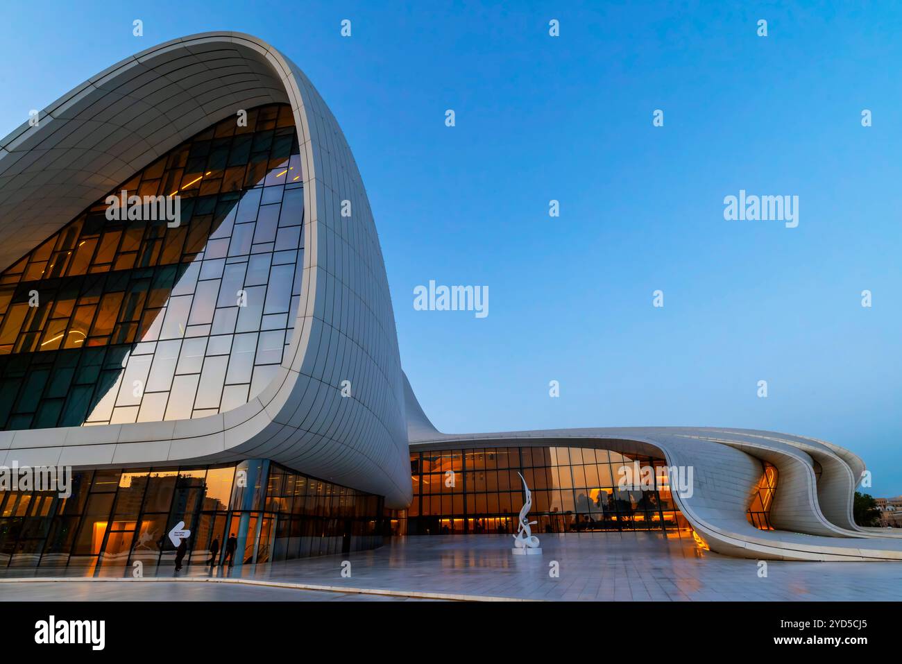 The Heydar Aliyev Center building complex in Baku, Azerbaijan. It was ...
