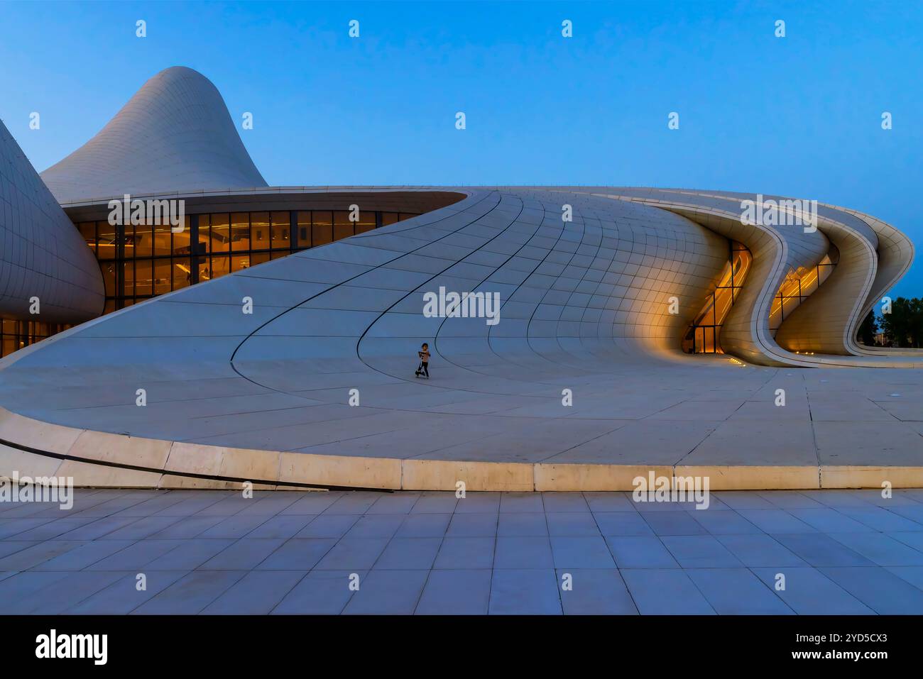 The Heydar Aliyev Center building complex in Baku, Azerbaijan. It was ...