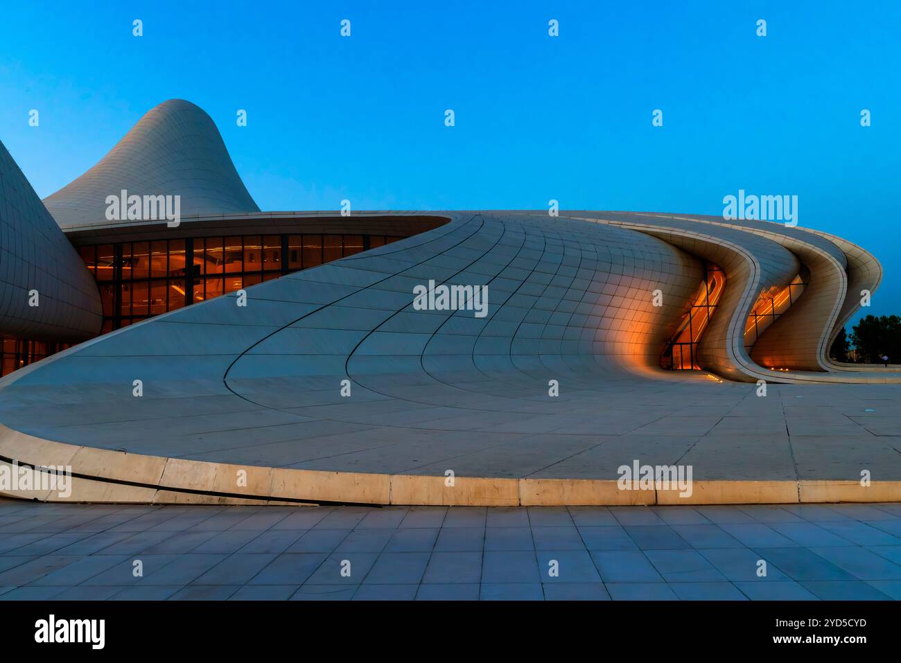 The Heydar Aliyev Center building complex in Baku, Azerbaijan. It was ...