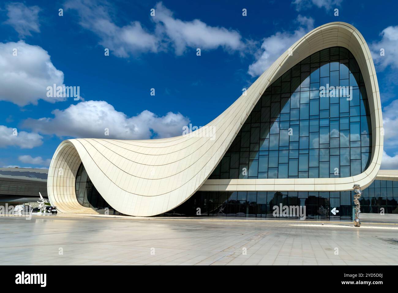 The Heydar Aliyev Center building complex in Baku, Azerbaijan. It was ...
