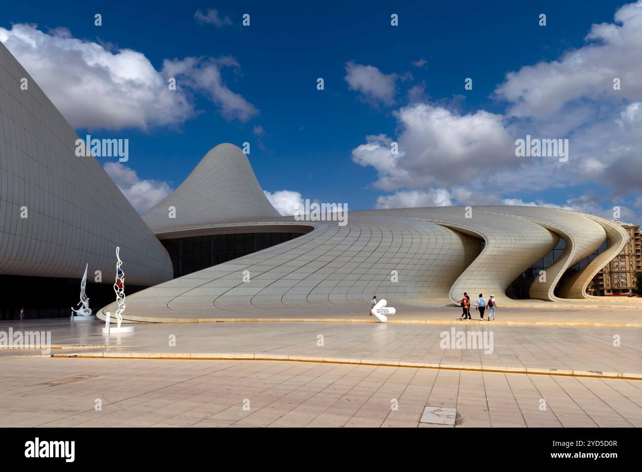The Heydar Aliyev Center building complex in Baku, Azerbaijan. It was ...