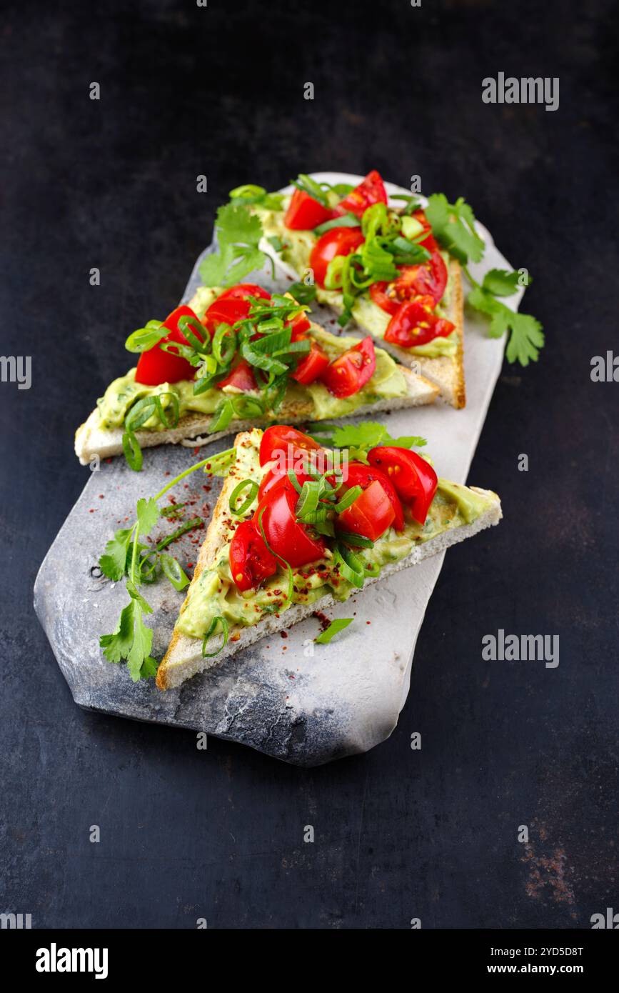 Traditional toast triangle sandwich with tomato Stock Photo - Alamy