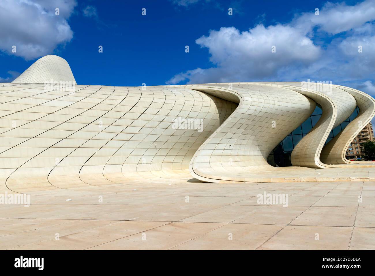 The Heydar Aliyev Center building complex in Baku, Azerbaijan. It was ...