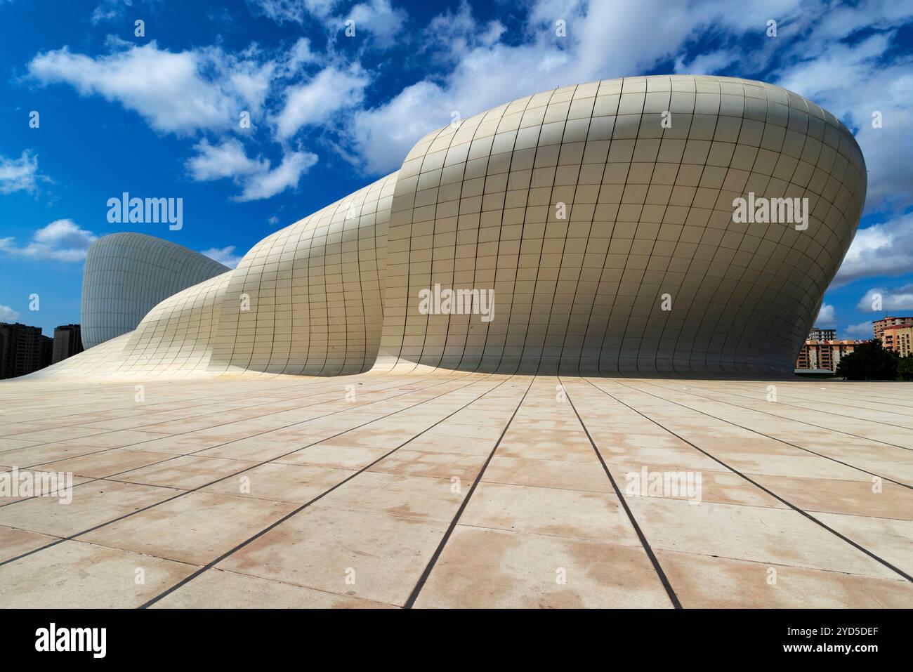 The Heydar Aliyev Center building complex in Baku, Azerbaijan. It was ...