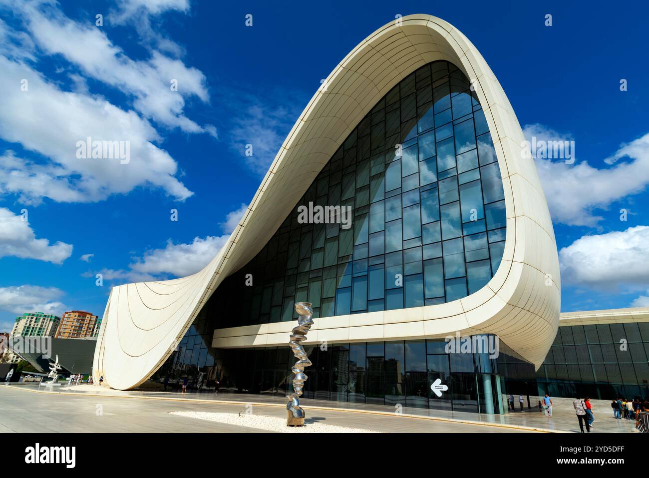 The Heydar Aliyev Center building complex in Baku, Azerbaijan. It was ...