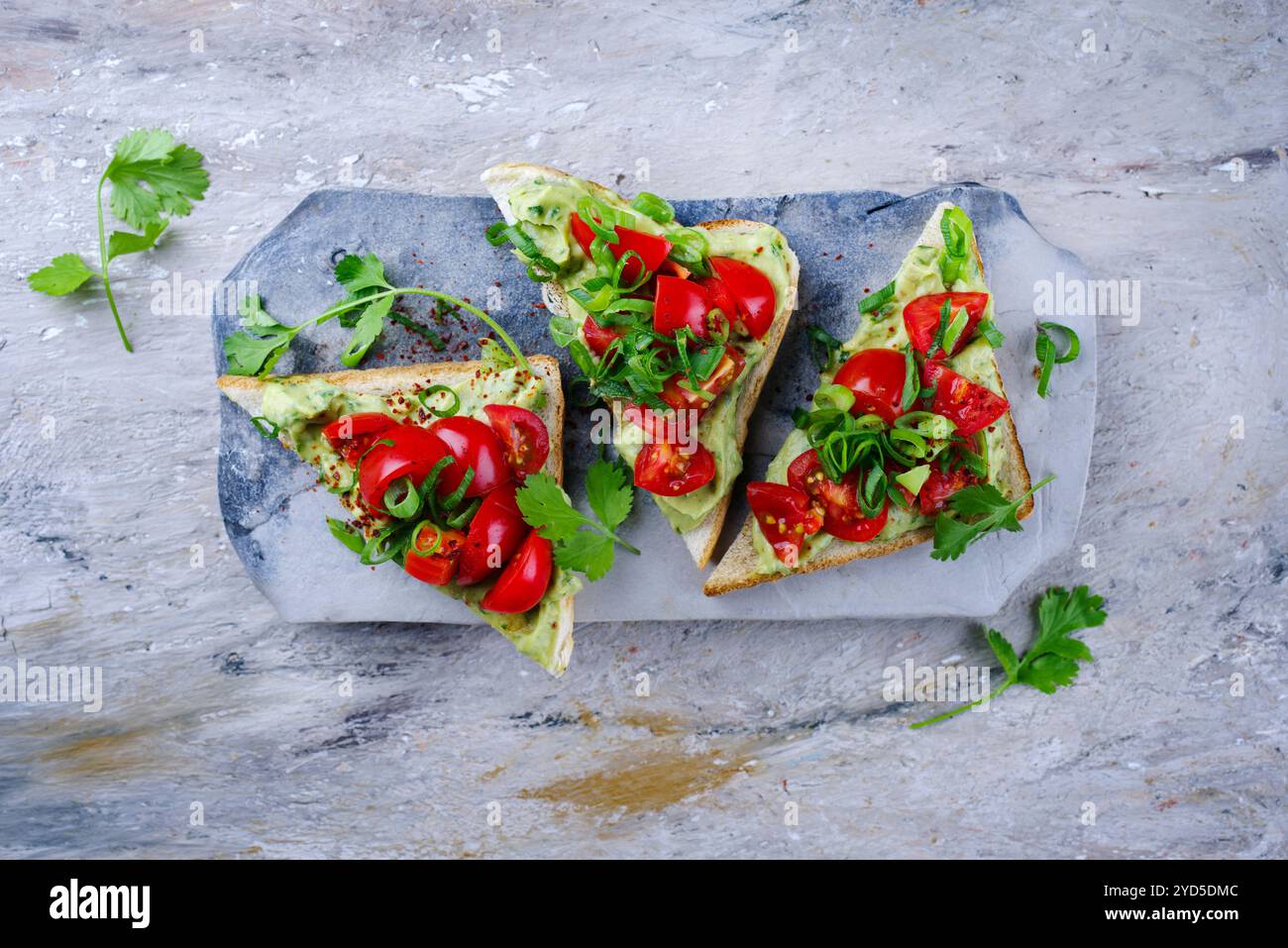 Traditional toast triangle sandwich with tomato Stock Photo - Alamy
