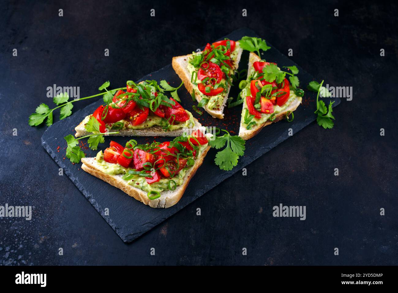 Traditional toast triangle sandwich with tomato Stock Photo - Alamy