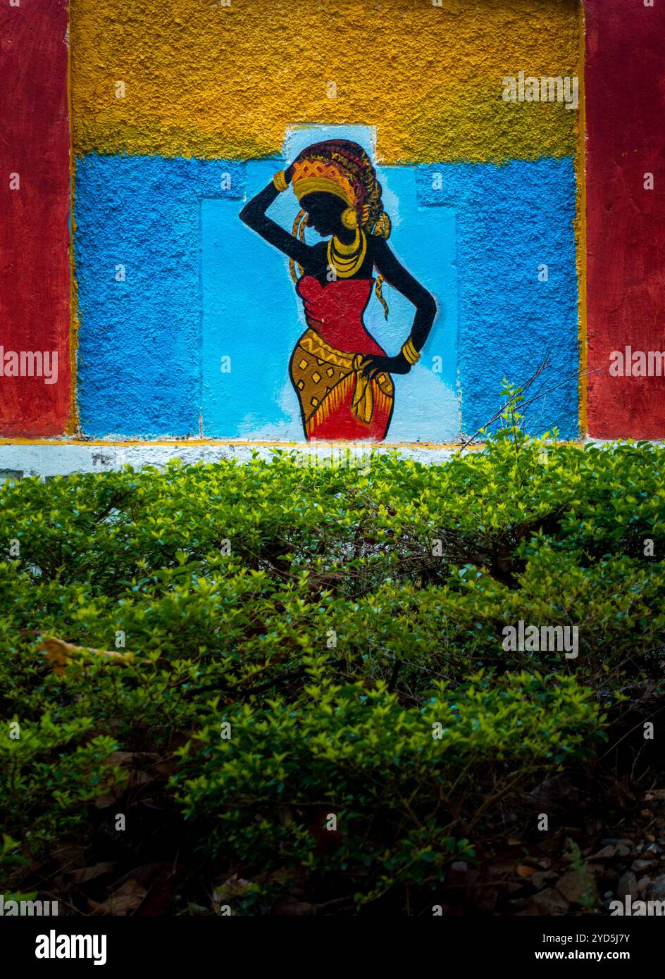 Oct25th2024 Dehradun City India. A vibrant graffiti artwork depicting a ...