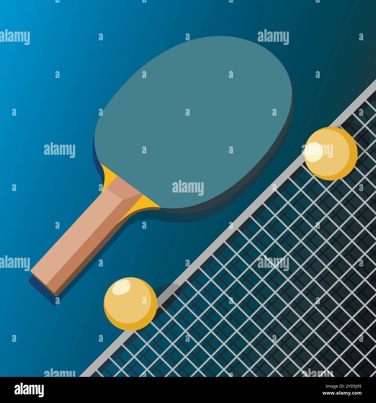 Ping pong banner template. Racket and ball for playing table tennis ...