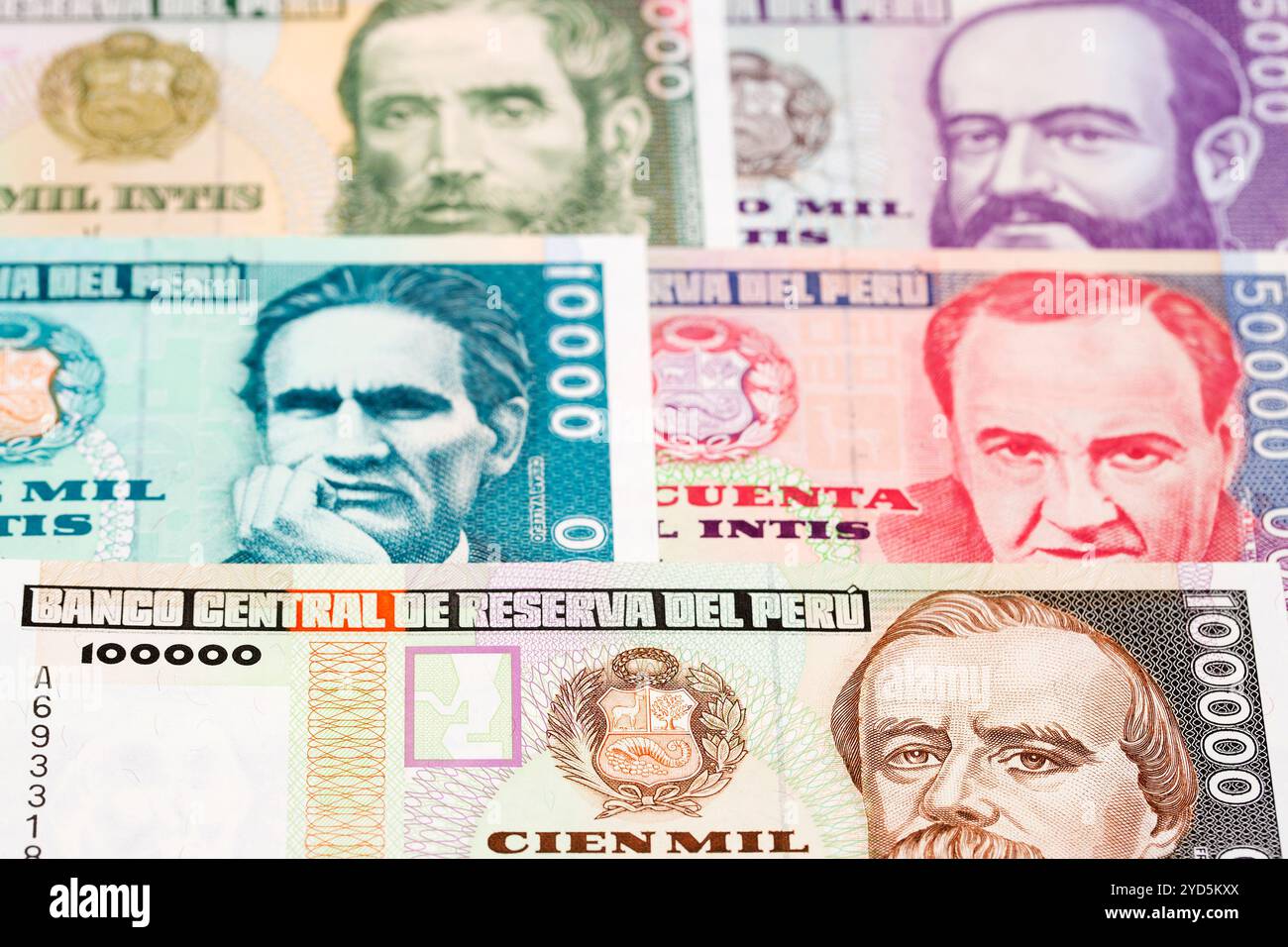 Peruvian inti a business background Stock Photo - Alamy