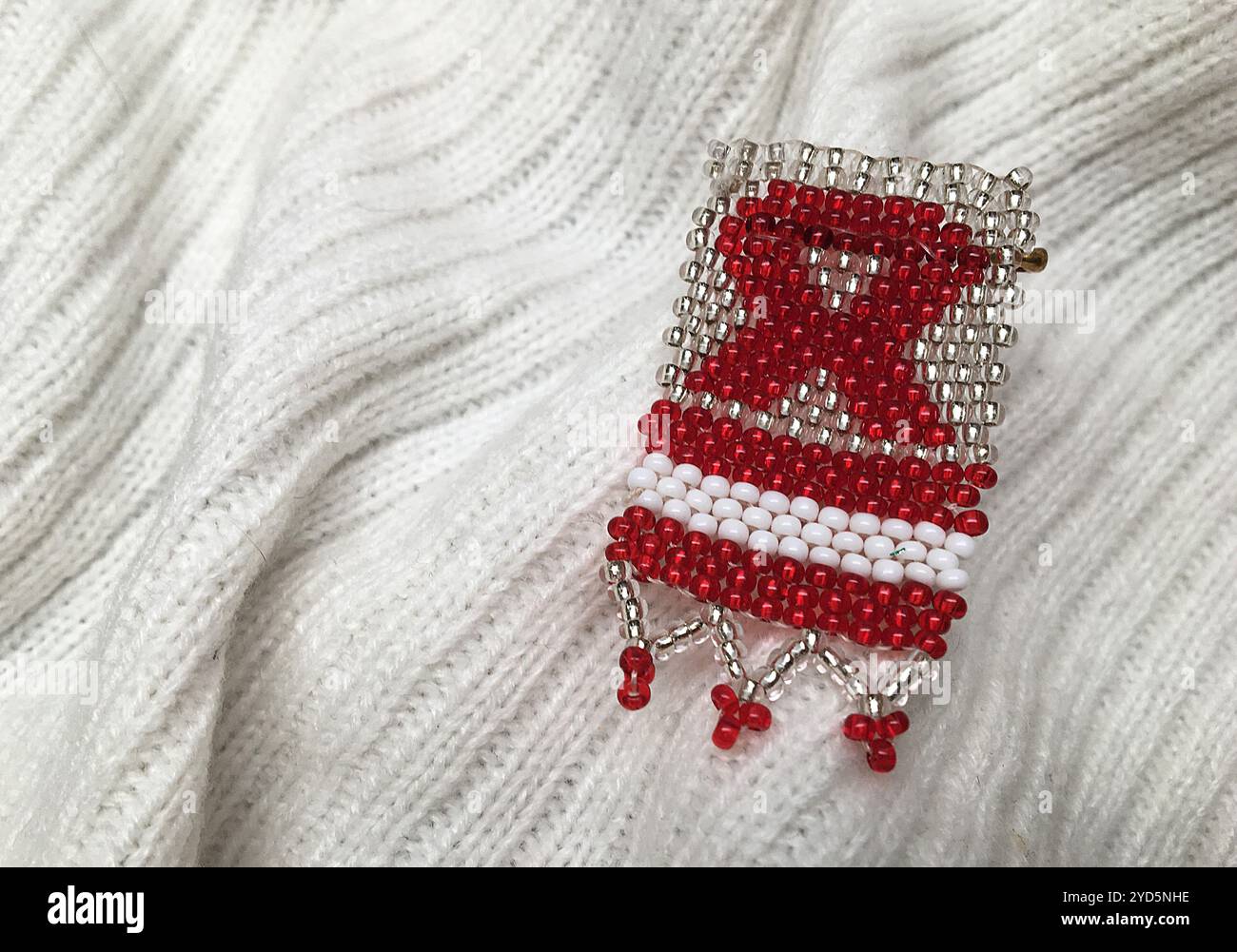 AIDS Ribbon Pin Stock Photo - Alamy