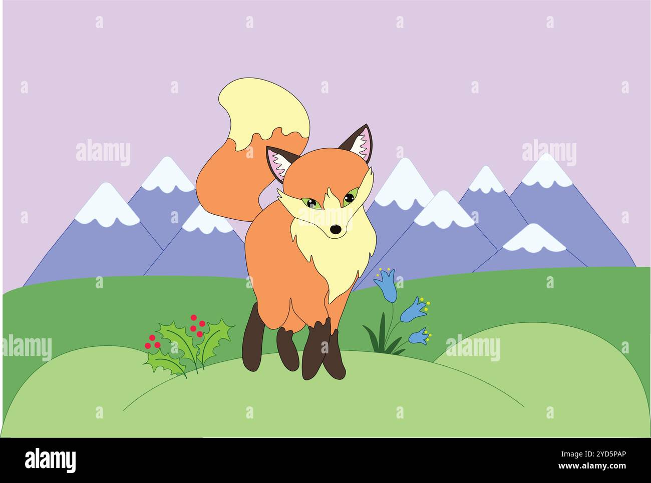 Funny people fox tail Stock Vector Images - Alamy