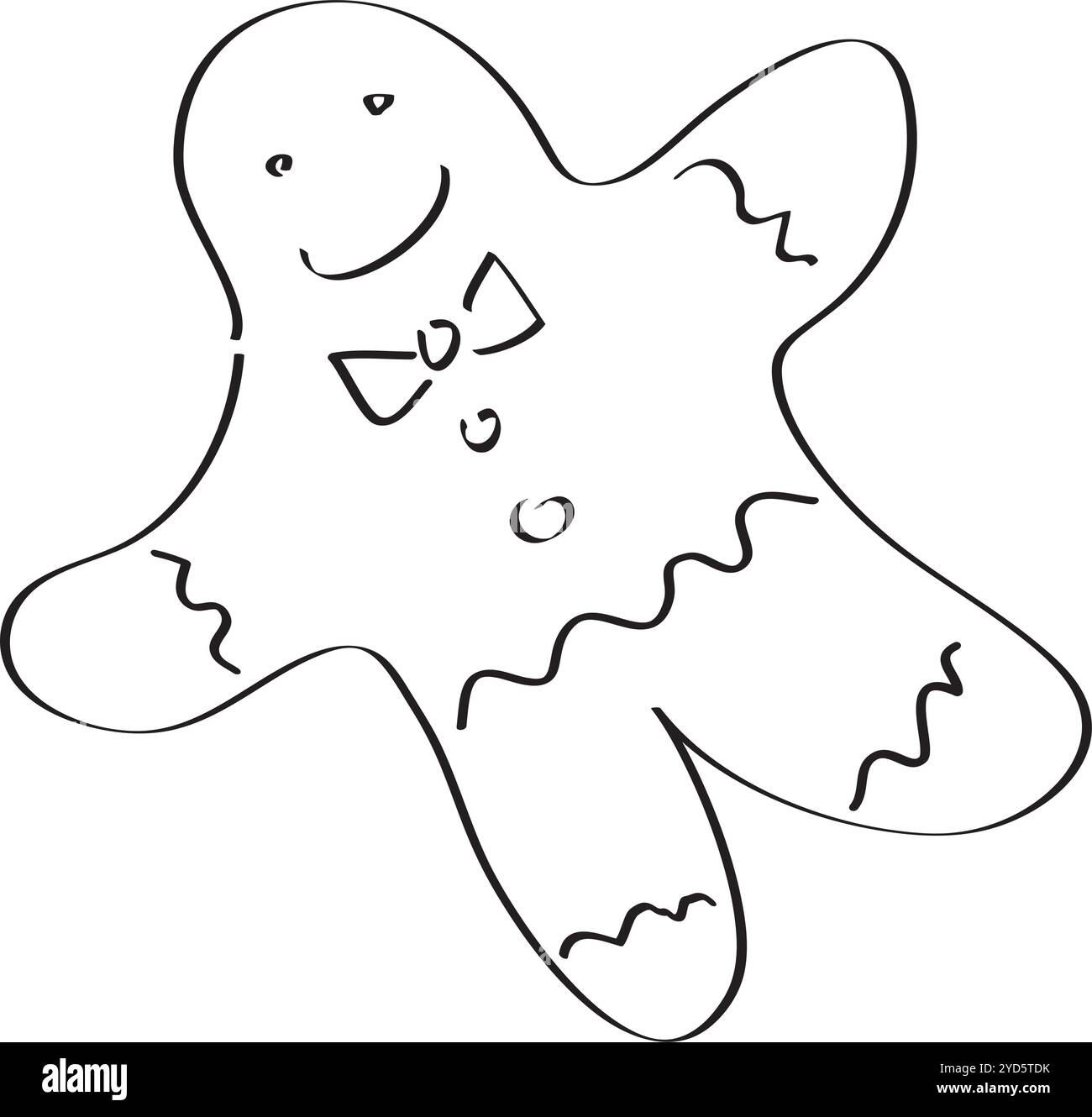 sandman hand drawn with brush in black on white background Stock Vector ...