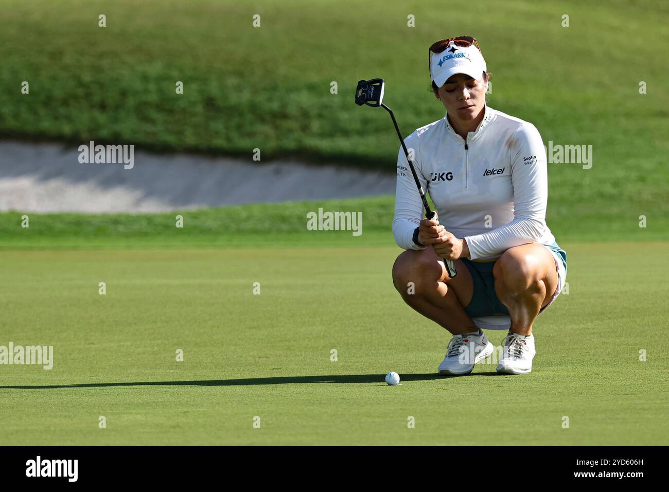 KUALA LUMPUR, - OCTOBER 25: Gaby Lopez of Mexico play a shot during the ...