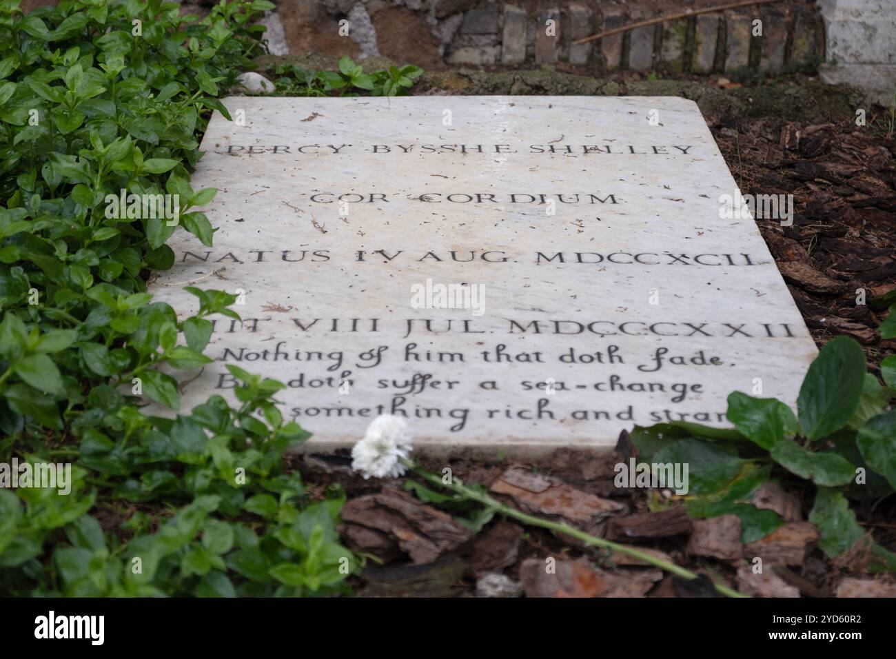 Grave of Percy Bysshe Shelley in the Non-Catholic Cemetery for ...