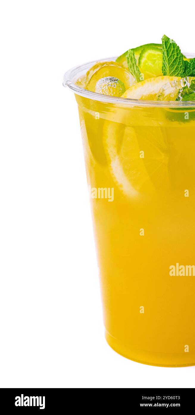 Chinese plum juice with ice and mint Stock Photo - Alamy