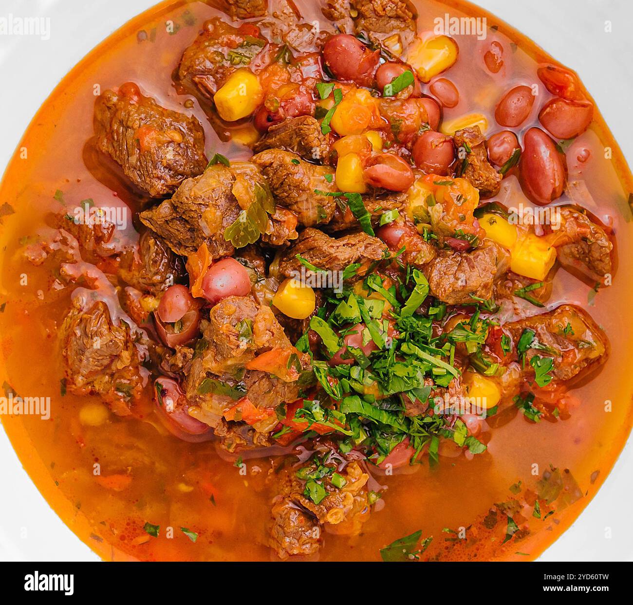 Mexican dish chili con carne in plate Stock Photo - Alamy