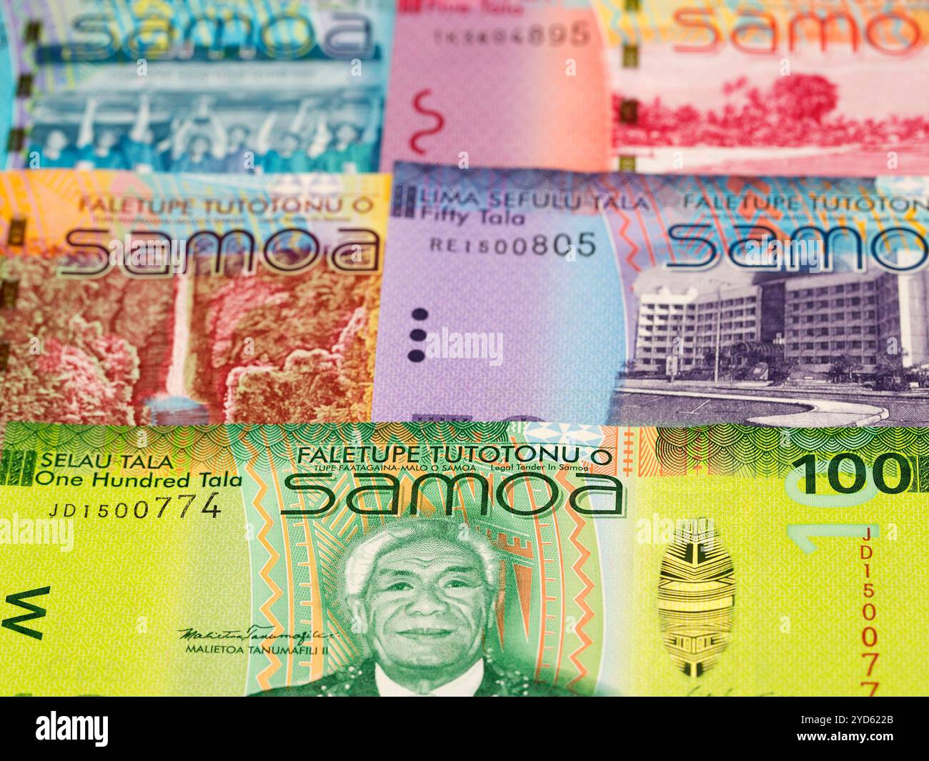 Samoan Tala a business background Stock Photo - Alamy