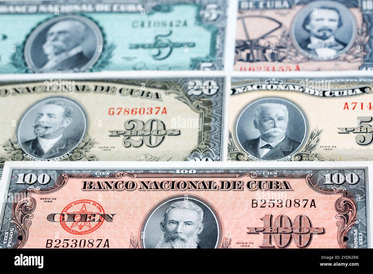 Old Cuban Peso a business background Stock Photo - Alamy