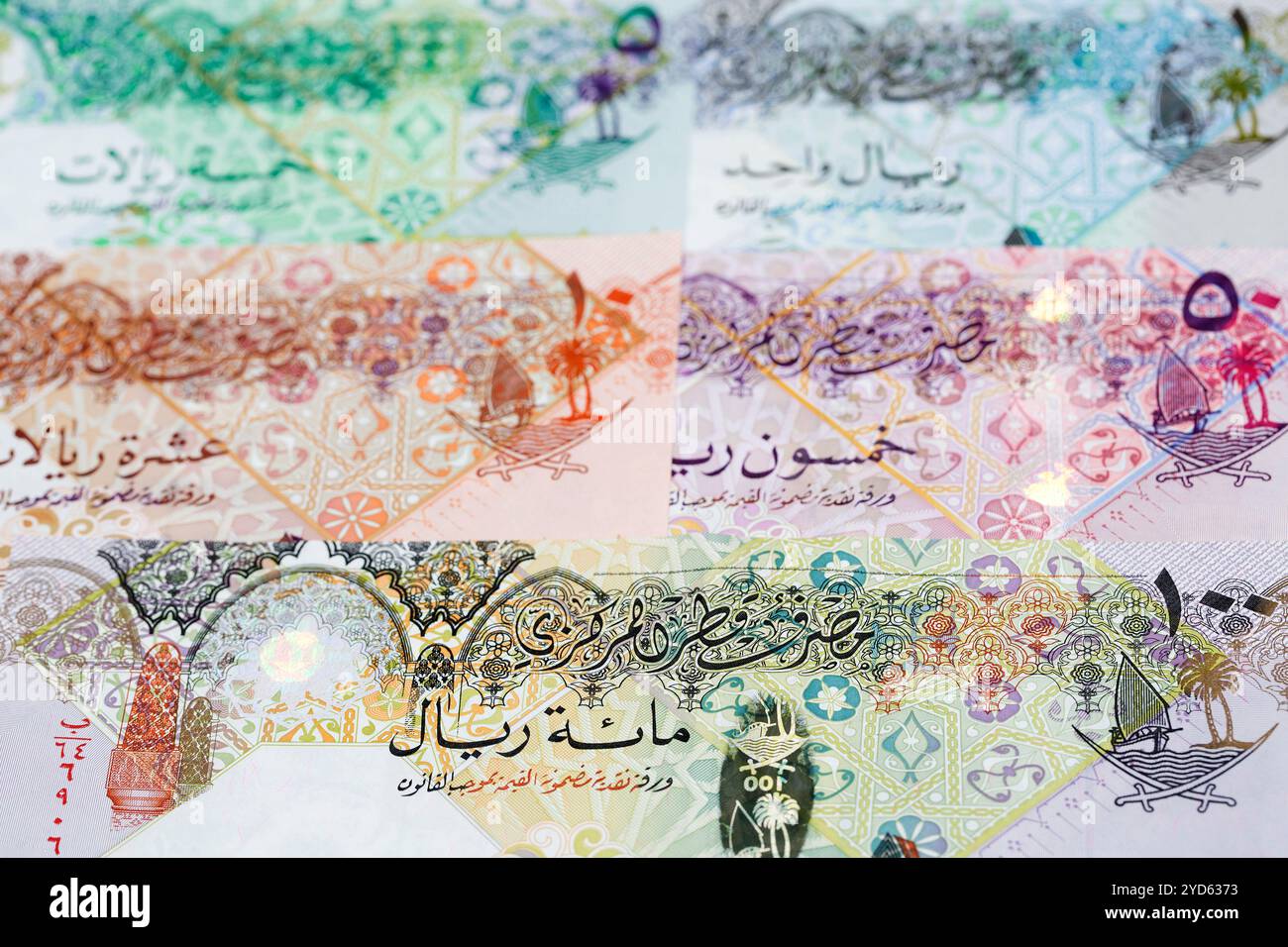 Qatari riyal a business background Stock Photo - Alamy