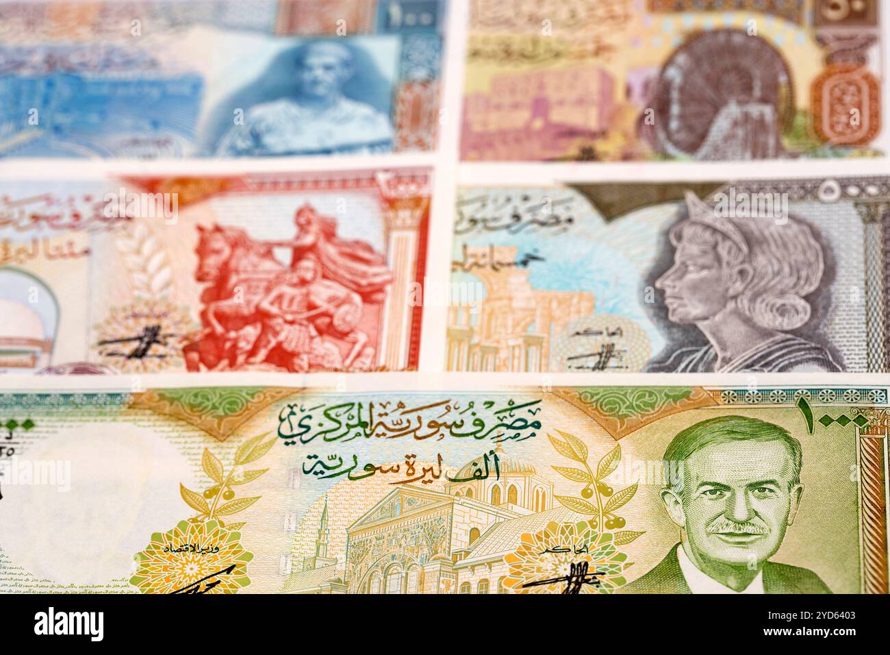 Old Syrian Pound a business background Stock Photo - Alamy
