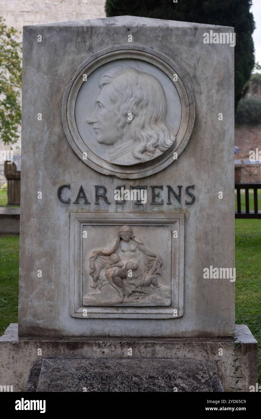 The grave of Asmus Jacob Carstens in the Non-Catholic Cemetery for ...
