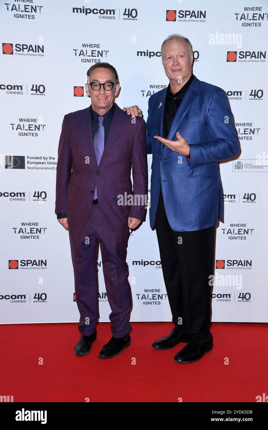Cannes, France. 21st Oct, 2024. Tom Kenny and Bill Fagerbakke attend ...