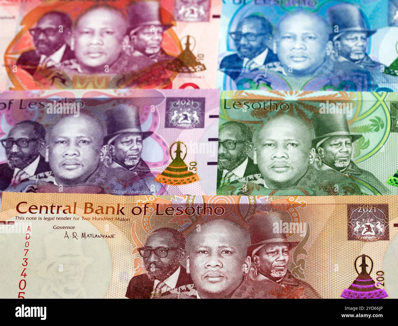 Lesotho loti a business background Stock Photo - Alamy