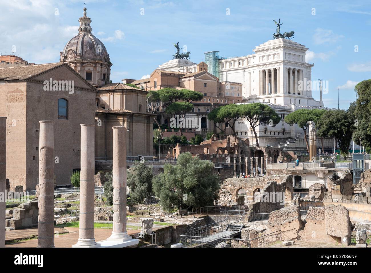 Roman ruins and archaeological remains on Palatine Hill is one of the ...