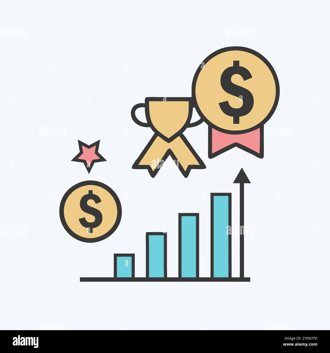 Financial forecast icon Stock Vector Images - Alamy