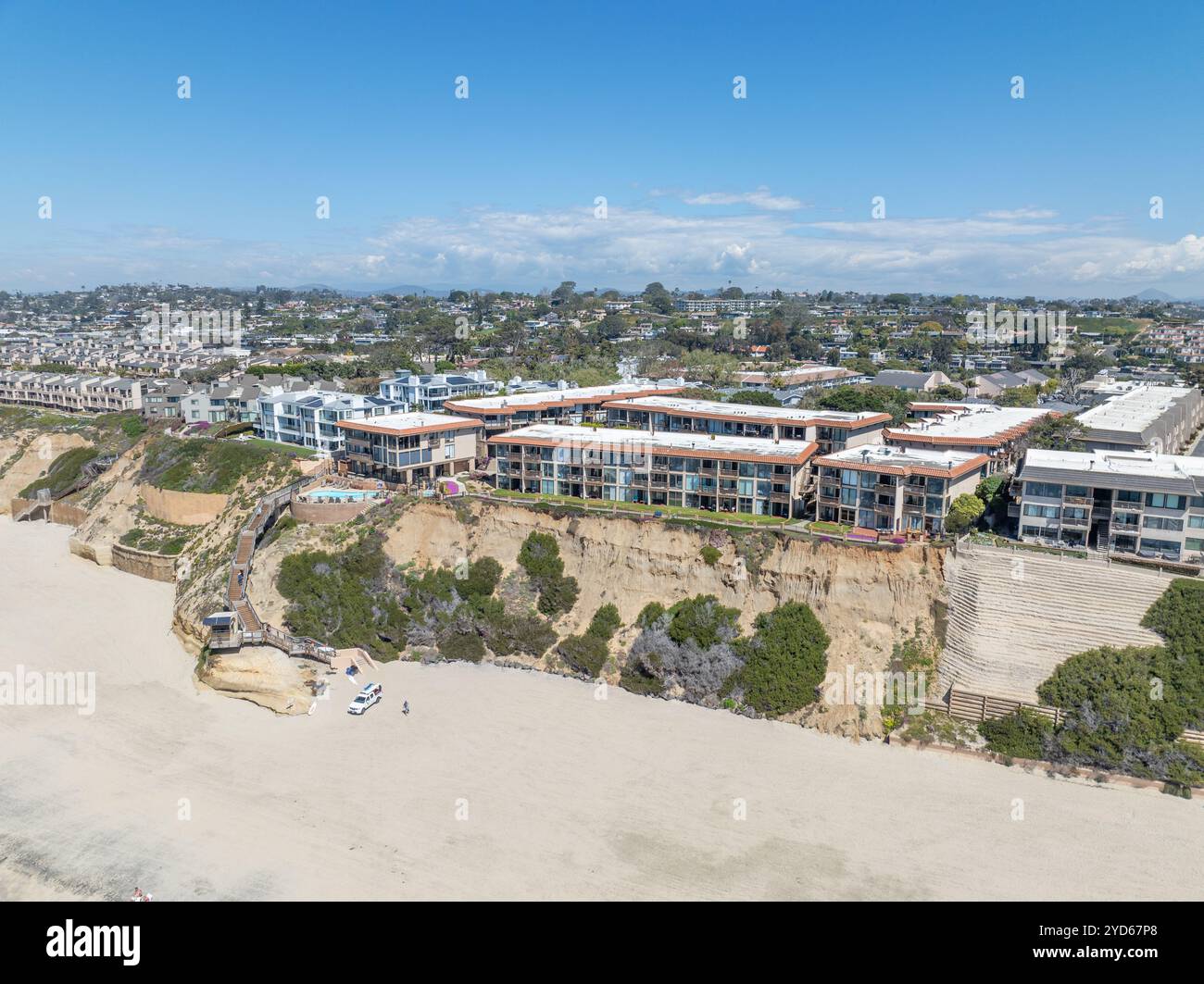 Aerial view seascape houses in hi-res stock photography and images - Alamy