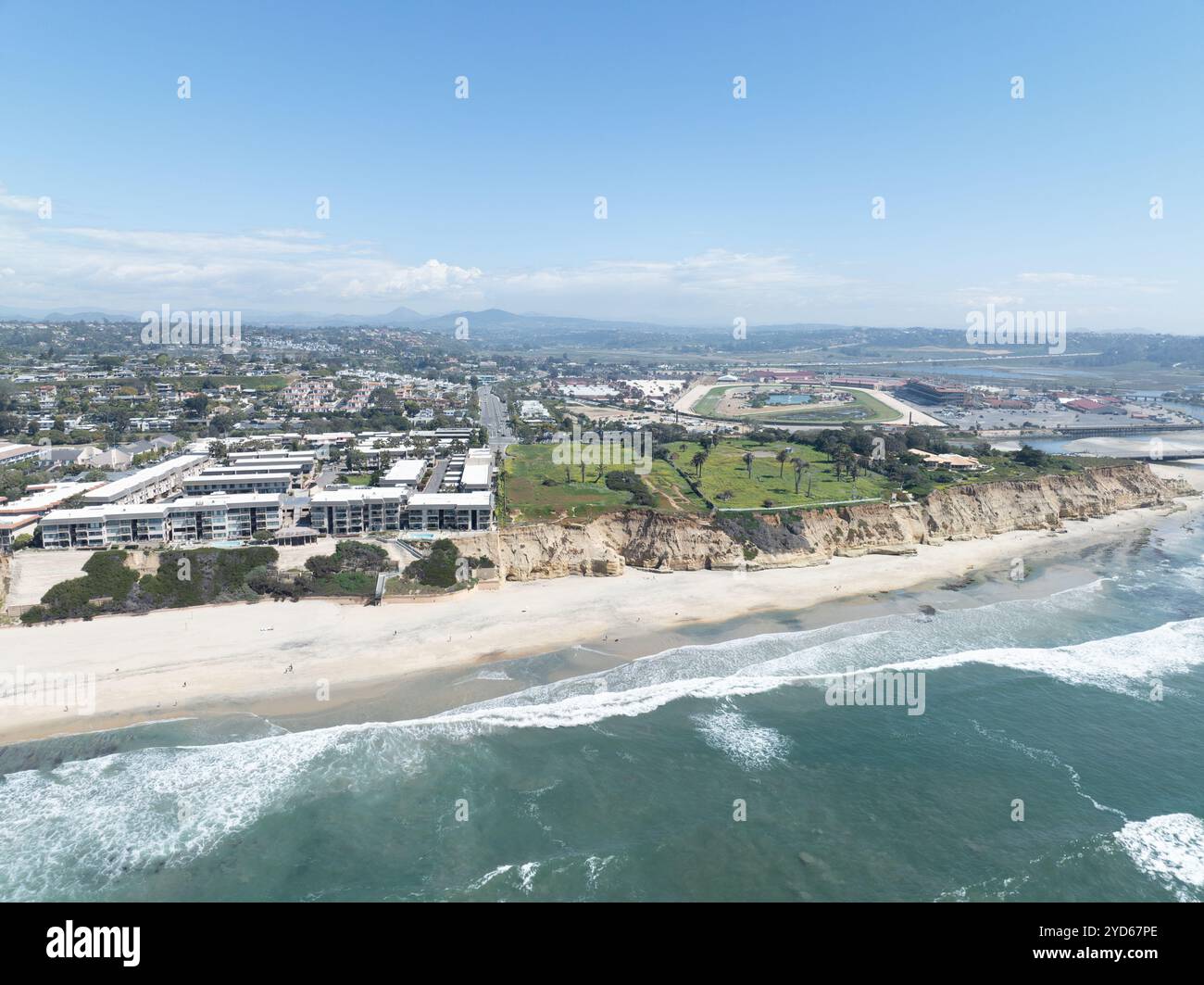 Aerial view of Del Mar Shores in San Diego, CA Stock Photo - Alamy