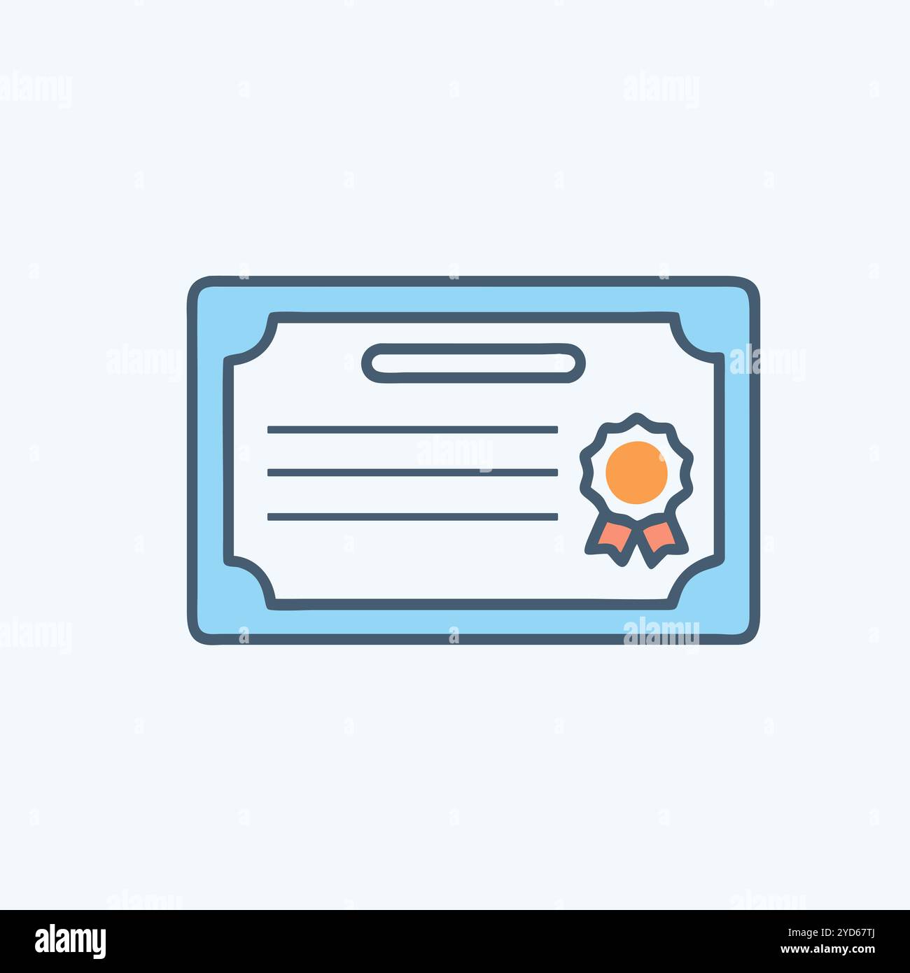 Certificate stock image Stock Vector Images - Alamy