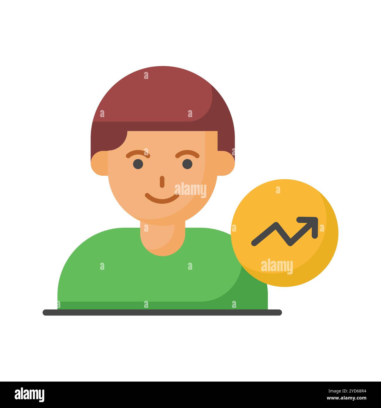 Data scientist vector design isolated on white background, premium icon ...