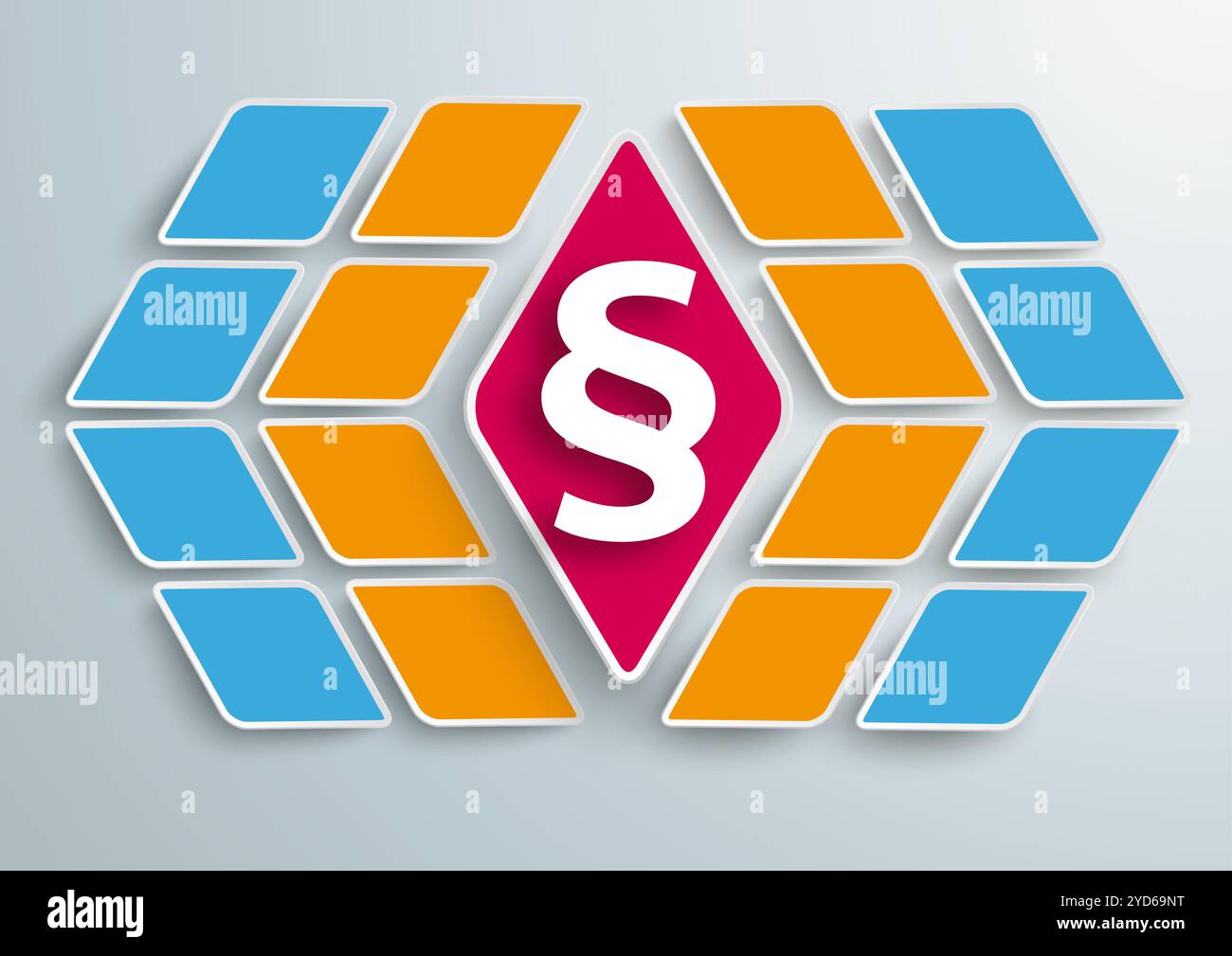 Rhombus infographic design with a paragraph on the grey background. Eps ...