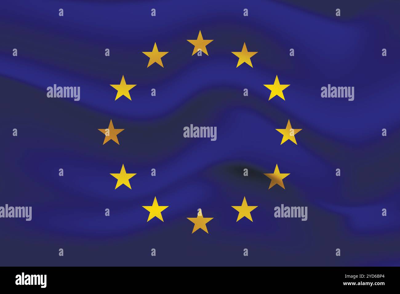 Flag of European Union. EU national symbol in official colors. Template ...